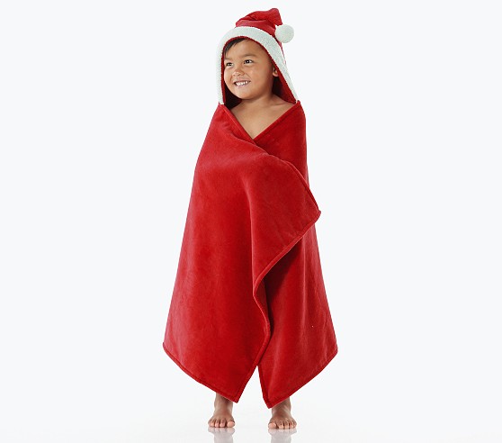 Santa Kid Hooded Towel | Pottery Barn Kids