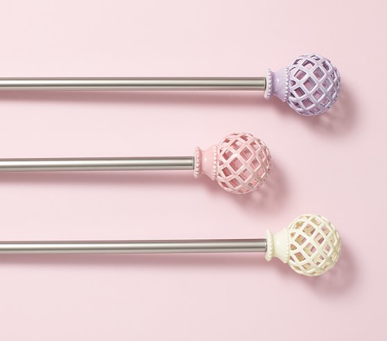 Ceramic Lattice Finial & Kids Window Hardware | Pottery Barn Kids