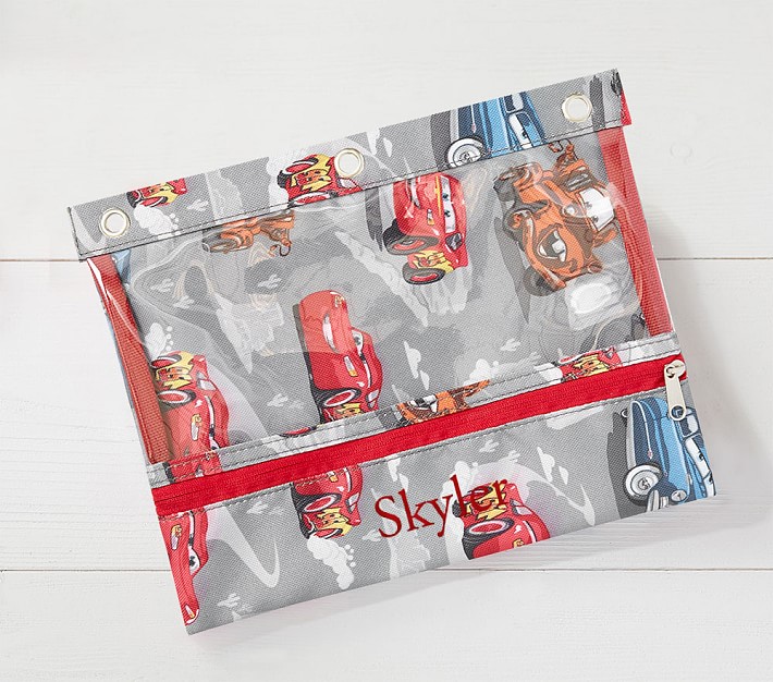 Mackenzie Gray Red Disney•Pixar Cars Kids Binder Pencil Case | Pottery ...