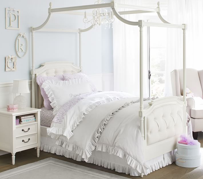 Pottery barn kids white bed store