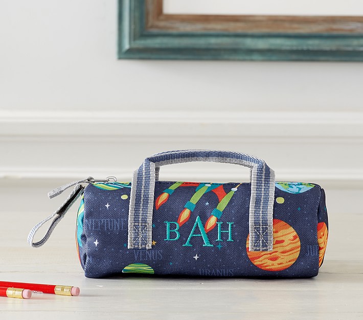 Mackenzie Navy Solar System Kids Pencil Case | Pottery Barn Kids