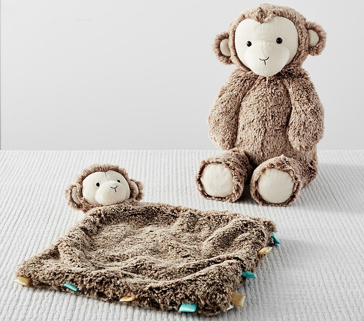 Plush Preppy Monkey Thumbie | Kids Stuffed Animal | Pottery Barn Kids