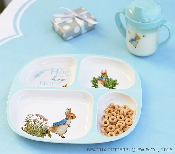 Beatrix Potter™ Nursery Feeding Set | Easter Table Decor | Pottery Barn ...