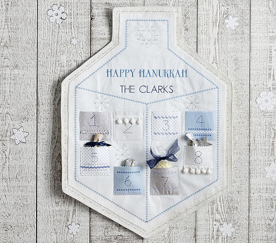 Hanukkah Dreidel Countdown Calendar | Pottery Barn Kids