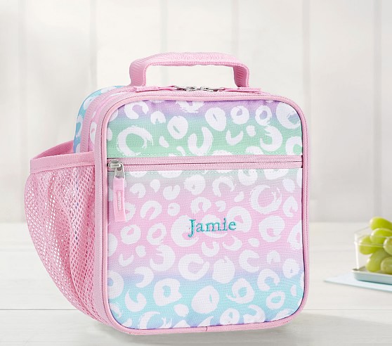 Mackenzie Pastel Ombre Cheetah Classic Kids Lunch Box | Pottery Barn Kids