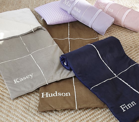 Sherpa Patch Sleeping Bag, Pink | Pottery Barn Kids