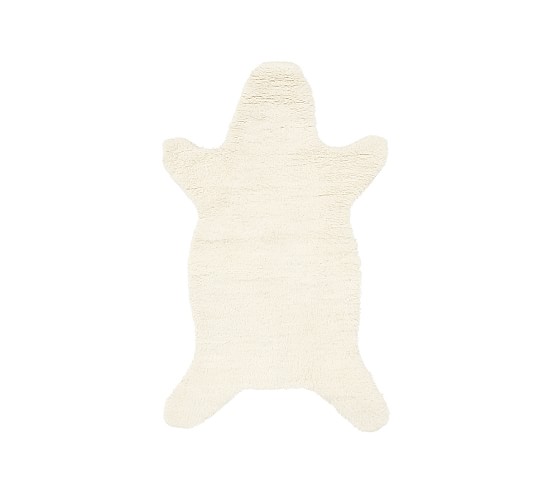 The Emily & Meritt Zebra Shaped Shaggy Rug | Patterned Rugs | Pottery ...