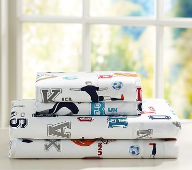 Liam Sports Kids' Sheet Set | Pottery Barn Kids