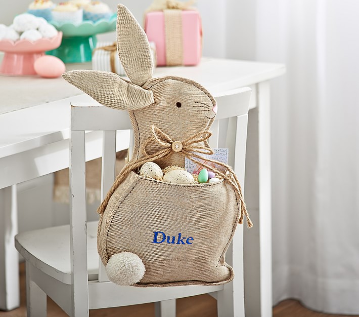Linen Bunny Chairbacker | Easter Table Decor | Pottery Barn Kids