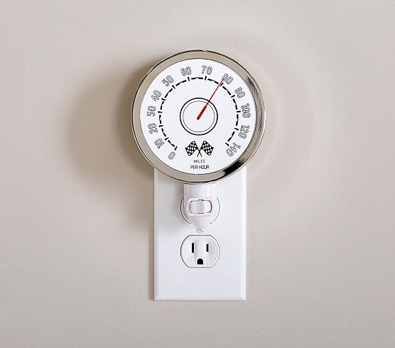 Vintage Speedometer Kids Night Light | Pottery Barn Kids
