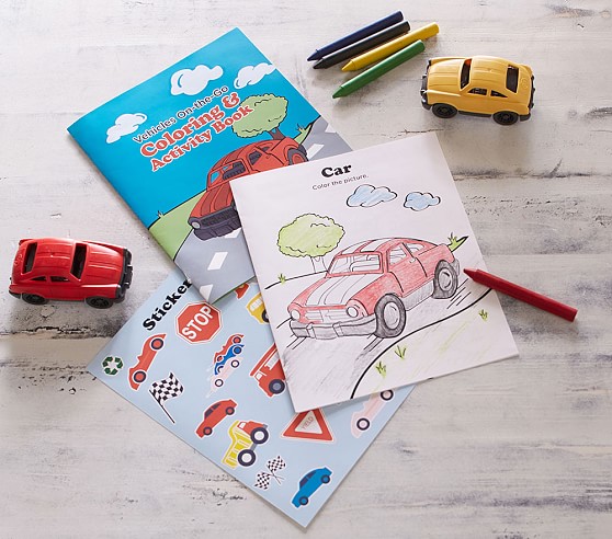 Vehicles Coloring & Activity Kit | Kids Toys | Pottery Barn Kids