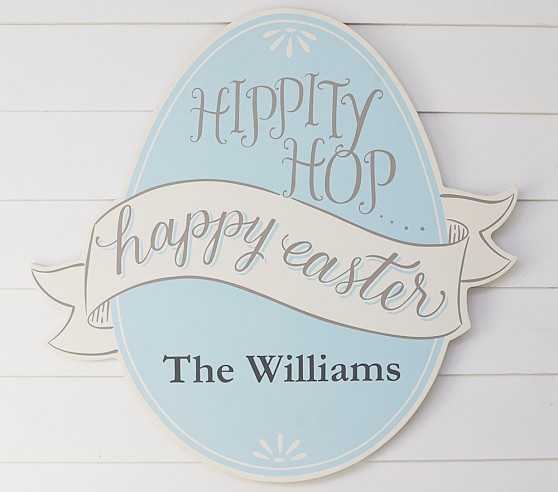 Personalized Easter Door Sign | Easter Decorations | Pottery Barn Kids