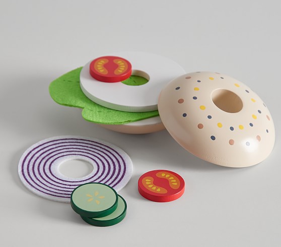 Wood Bagel Set | Play Food | Pottery Barn Kids