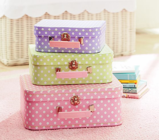 Nesting Dot Suitcases | Kids Storage | Pottery Barn Kids