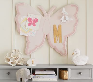 Butterfly Shaped Kids Bulletin Board | Pottery Barn Kids