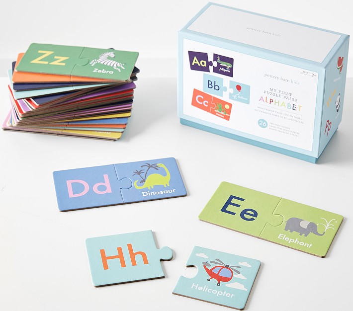 Alphabet & Numbers Puzzle Cards | Kids Toys | Pottery Barn Kids