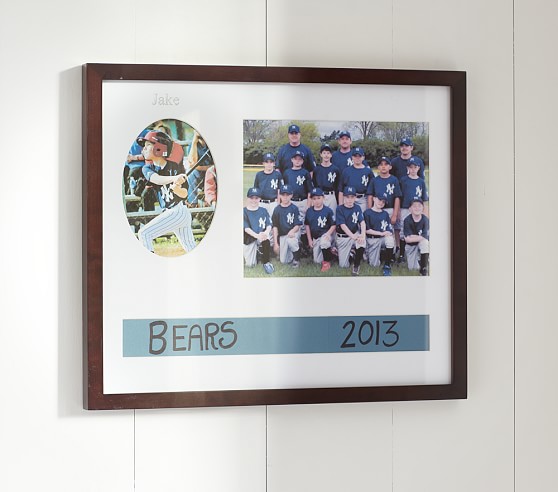 Espresso Sports Team Gallery Wall Frames | Pottery Barn Kids