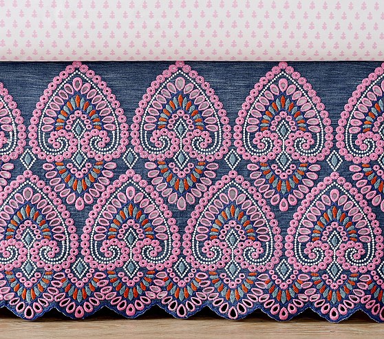 Zadey Crib Skirt | Pottery Barn Kids