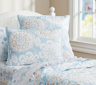 Pottery barn medallion quilt store
