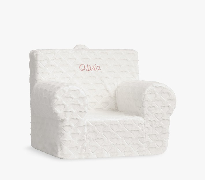 Anywhere Chair®, Sweet Fur Heart Ivory | Pottery Barn Kids
