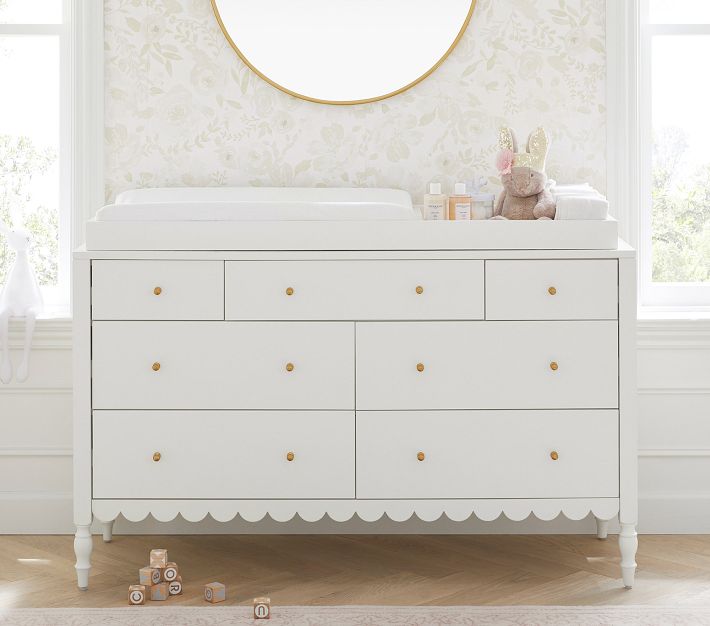 Penny 7 Drawer Dresser Topper Set 56w x 19d
