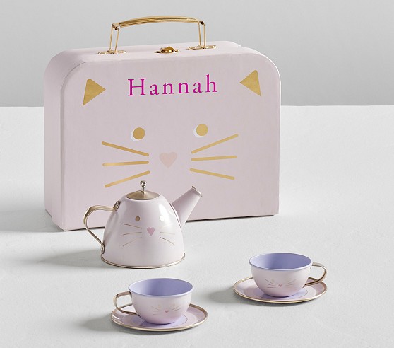 Kitty Tin Tea Set | Pottery Barn Kids
