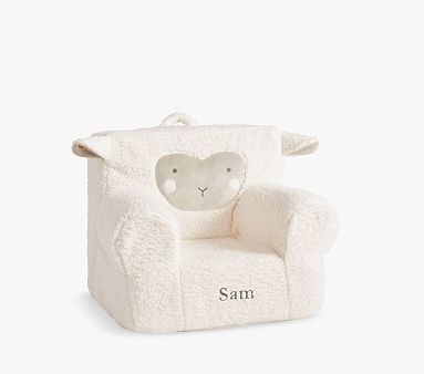 My First Anywhere Chair®, Cozy Ivory Lamb Slipcover Only | Pottery Barn ...