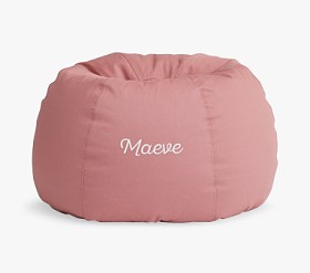 Anywhere Beanbag™, Solid Soft Berry Twill | Pottery Barn Kids