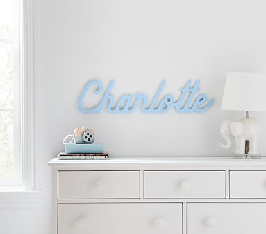 Personalized Preppy Script Name | Pottery Barn Kids