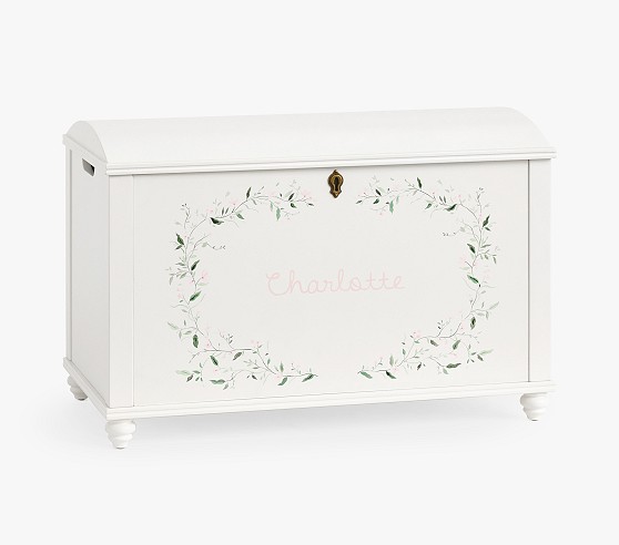 Pottery barn toy chest white store