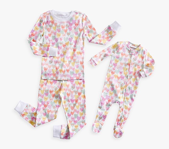 Rifle Paper Co. Candy Heart Organic Family Pajama Collection | Pottery ...