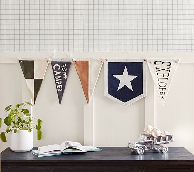 Pennant Flag Set, Set of 5 | Pottery Barn Kids