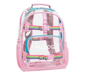 Mackenzie Pink Clear Backpacks | Pottery Barn Kids