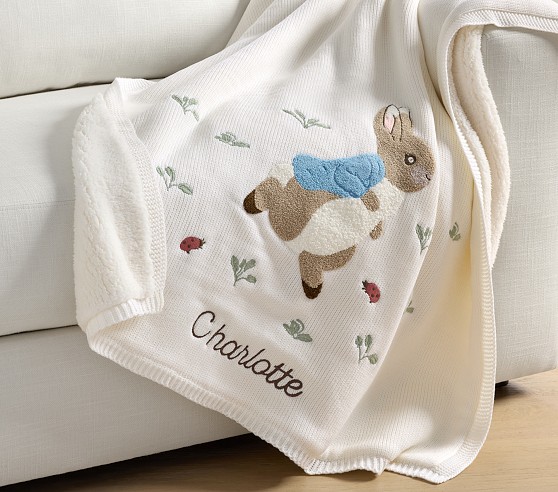 Peter Rabbit™ Heirloom Kid Throw Blanket | Pottery Barn Kids