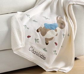 Peter Rabbit™ Heirloom Kid Throw Blanket | Pottery Barn Kids