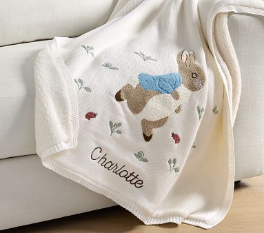 Peter Rabbit™ Heirloom Kid Throw Blanket | Pottery Barn Kids