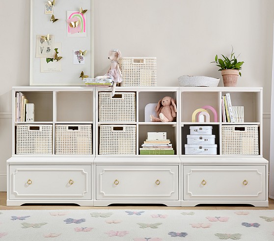 Ava Regency 3 x 3 Cubby & Drawer Base Wall Storage System | Pottery ...