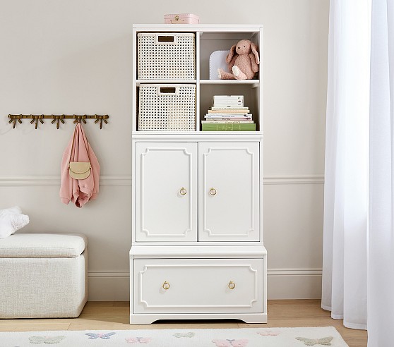 Ava Regency Cabinet & Cubby Drawer Base Wall Storage System | Pottery ...