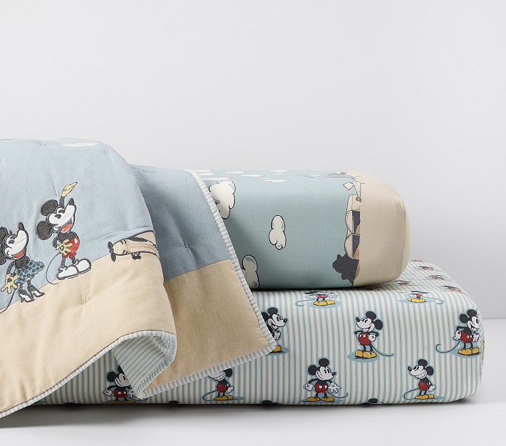 Disney Home x Sanderson Mickey Mouse Clouds Baby Bedding Set | Pottery ...