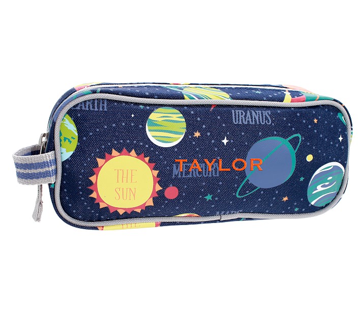 Mackenzie Navy Solar System Glow-in-the-Dark Pencil Case | Pottery Barn ...