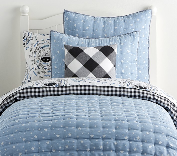 TENCEL Aidan Star Shams Pottery Barn Kids