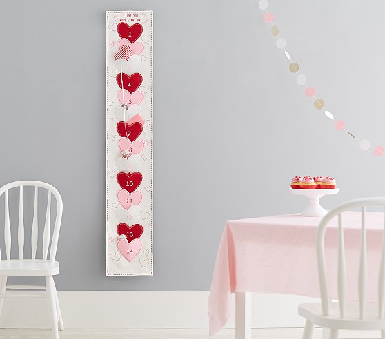 Valentine's Day Heart Advent Calendar | Pottery Barn Kids