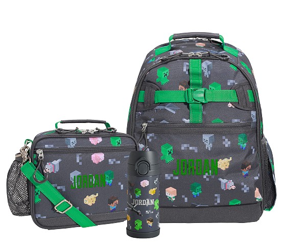 Mackenzie Minecraft Adaptive Backpack & Lunch Bundle, Set of 3 ...