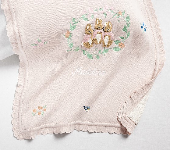 Peter Rabbit™ Flopsy™ Heirloom Baby Blanket | Pottery Barn Kids