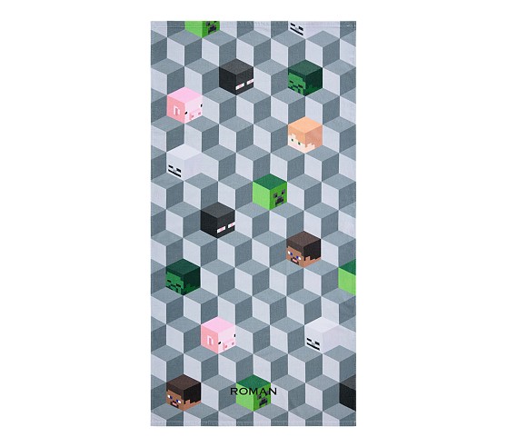 Minecraft™ Kid Beach Towel | Pottery Barn Kids