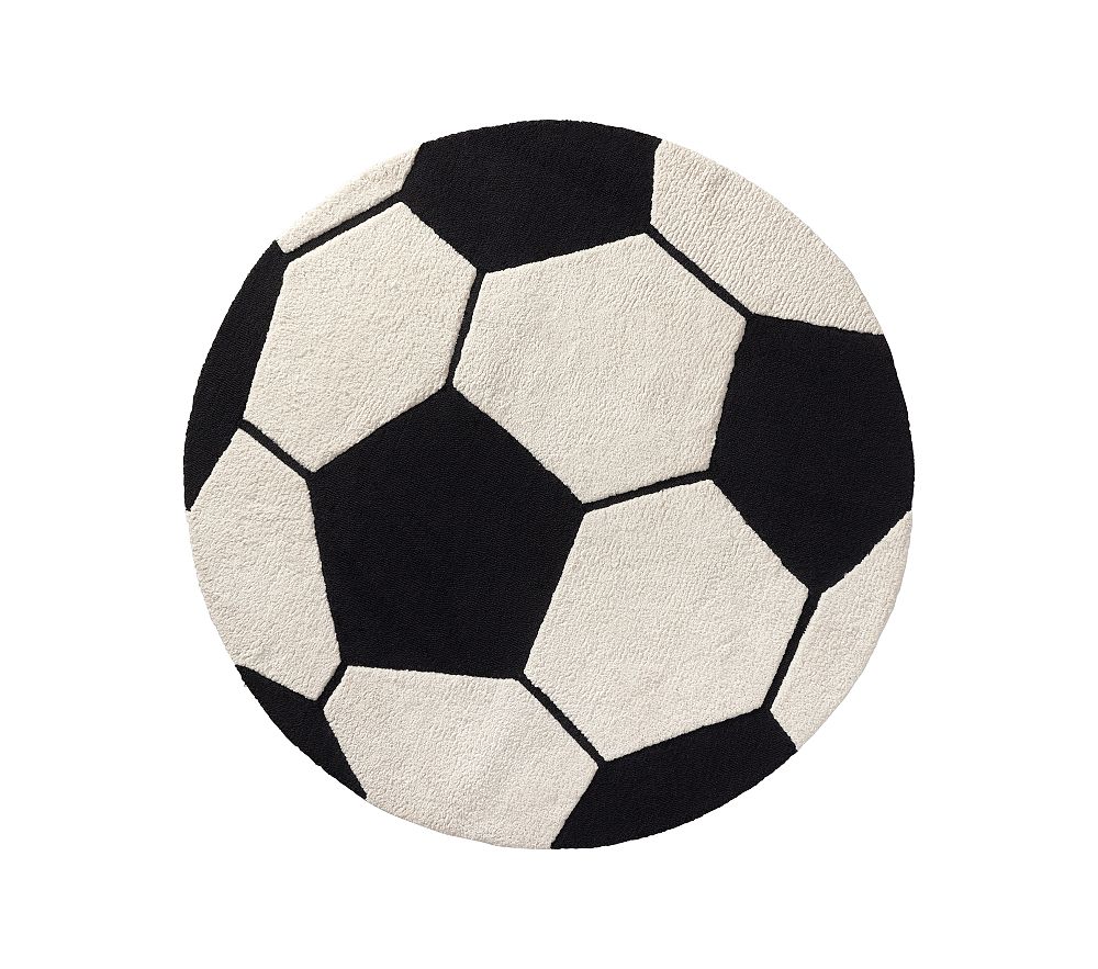 Soccer Ball Rug | Pottery Barn Kids