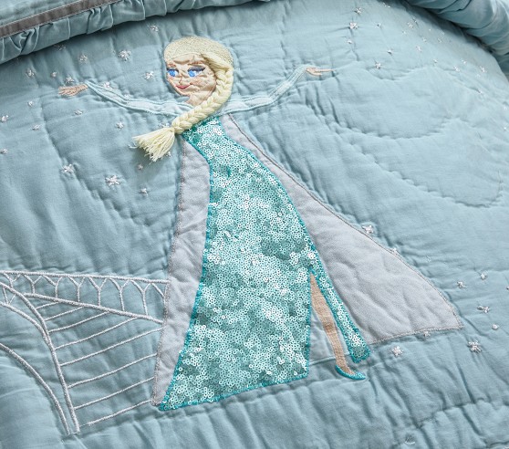 Pottery barn frozen quilt store