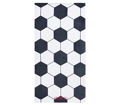 Soccer Ball Kid Beach Towel | Pottery Barn Kids