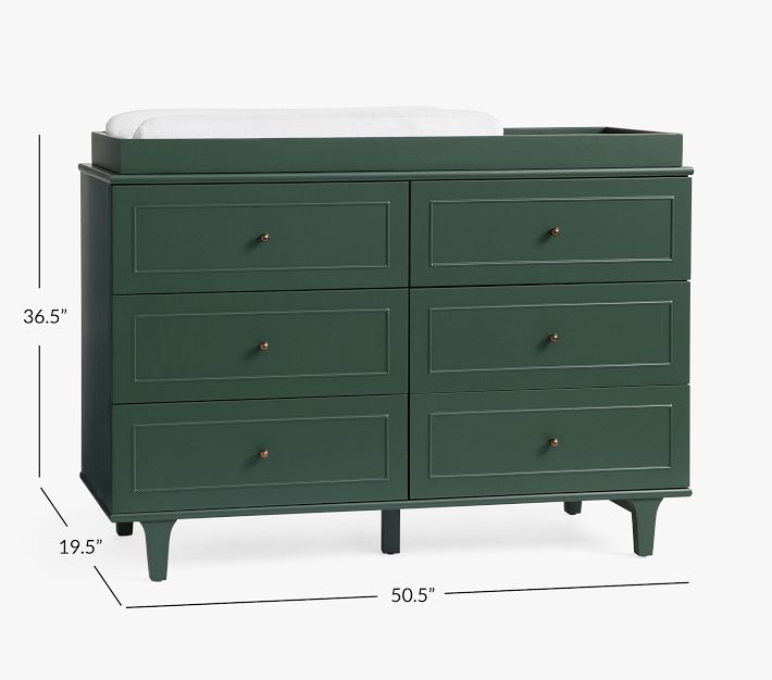 Dawson 6 Drawer Dresser Topper Set 51w x 20d