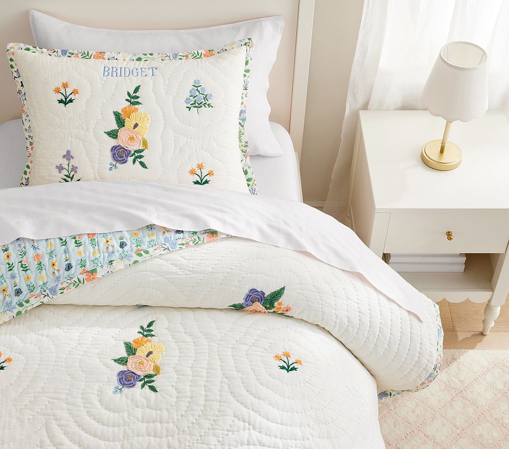Rifle Paper Co. Garden Party Forest Quilt & Shams | Pottery Barn Kids